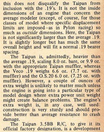 Taipan 3.5BB RC Black Head